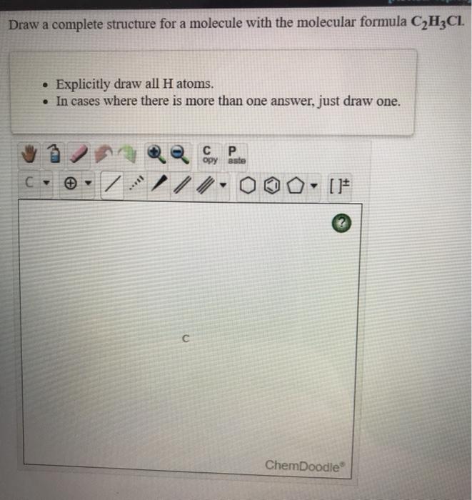 Solved Draw a complete structure for a molecule with the | Chegg.com