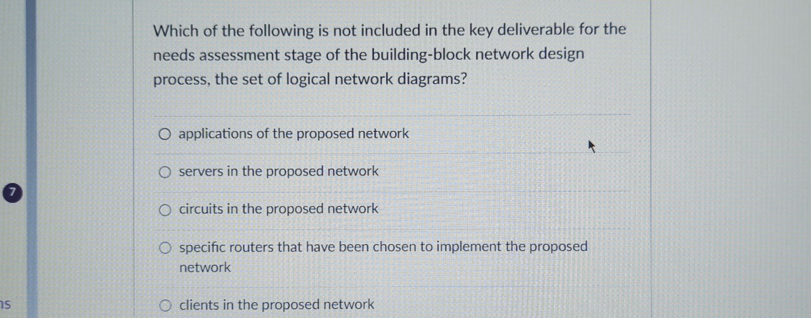 Solved Which of the following is not included in the key | Chegg.com