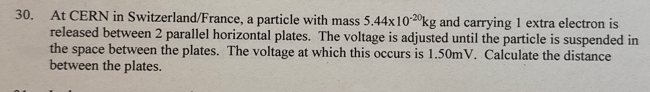 Solved At CERN in Switzerland/France, ﻿a particle with mass | Chegg.com