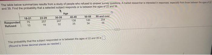 Solved he table below summarizes results from a study of | Chegg.com