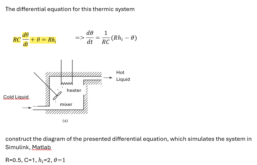 Solved Simulink simulation , ﻿use the differential equation | Chegg.com
