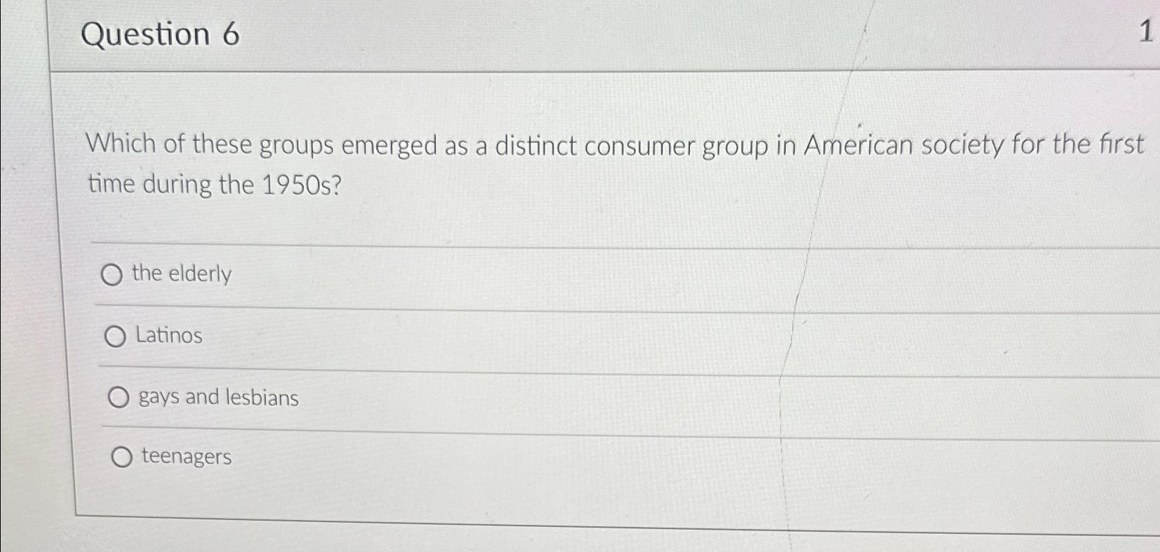 Solved Question 6Which of these groups emerged as a distinct | Chegg.com