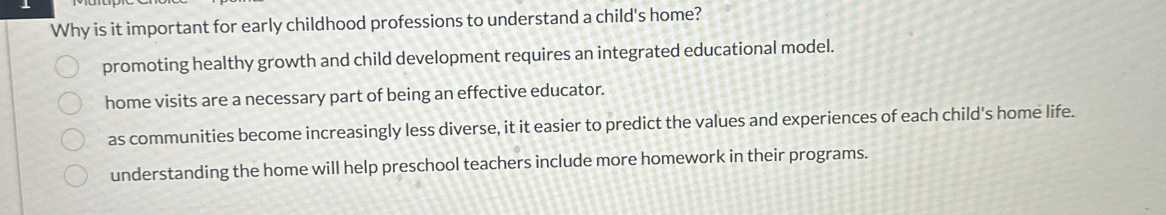 Solved Why is it important for early childhood professions | Chegg.com