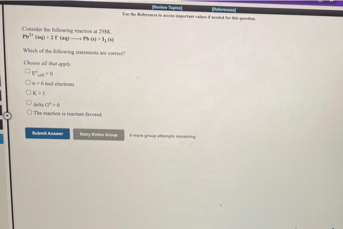 Solved [Review Toples! (References Use the References to | Chegg.com