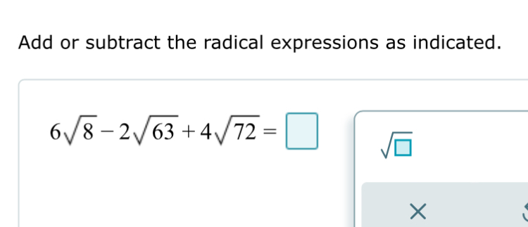 Solved Add or subtract the radical expressions as | Chegg.com