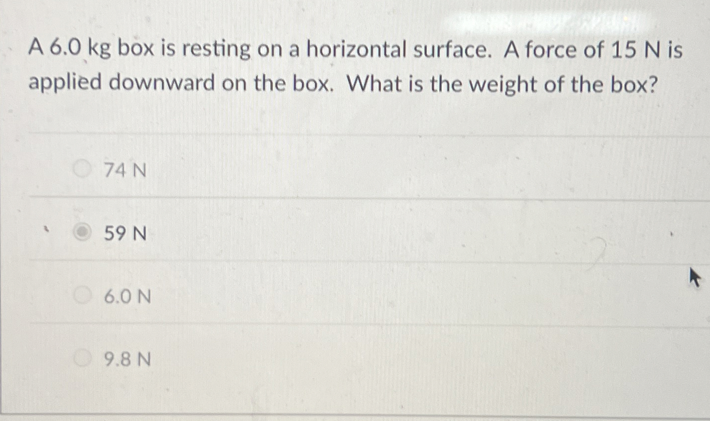 High Quality SOLUTION A 6.0 ﻿kg box is resting on a horizontal surface. A | Chegg.com