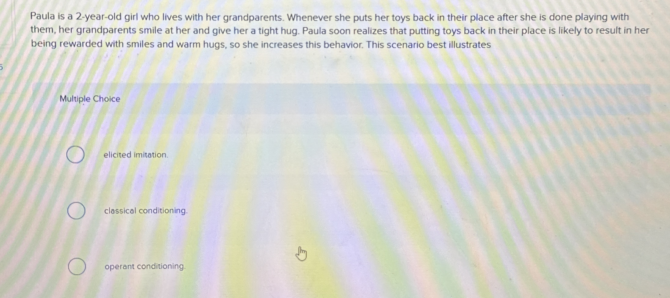 Paula is a 2-year-old girl who lives with her | Chegg.com