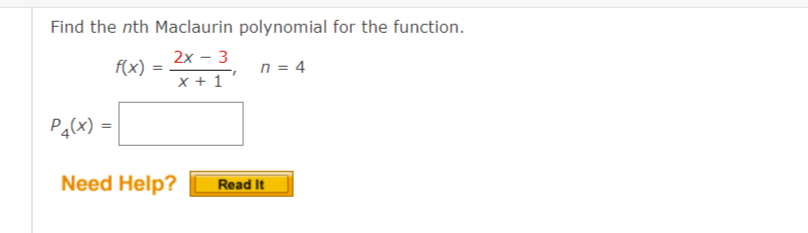 Solved Find the nth Maclaurin polynomial for the | Chegg.com