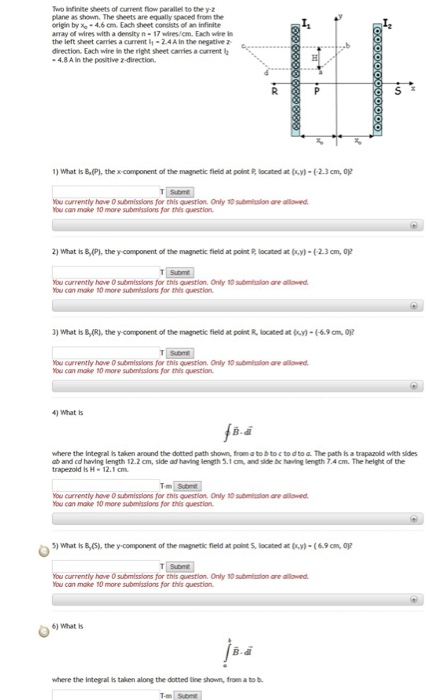 Solved Two Infinite Sheets of current flow parallel to the | Chegg.com