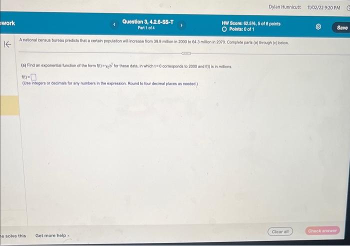 Solved 1(x)= (Use intepers or decimals for any numbers in | Chegg.com