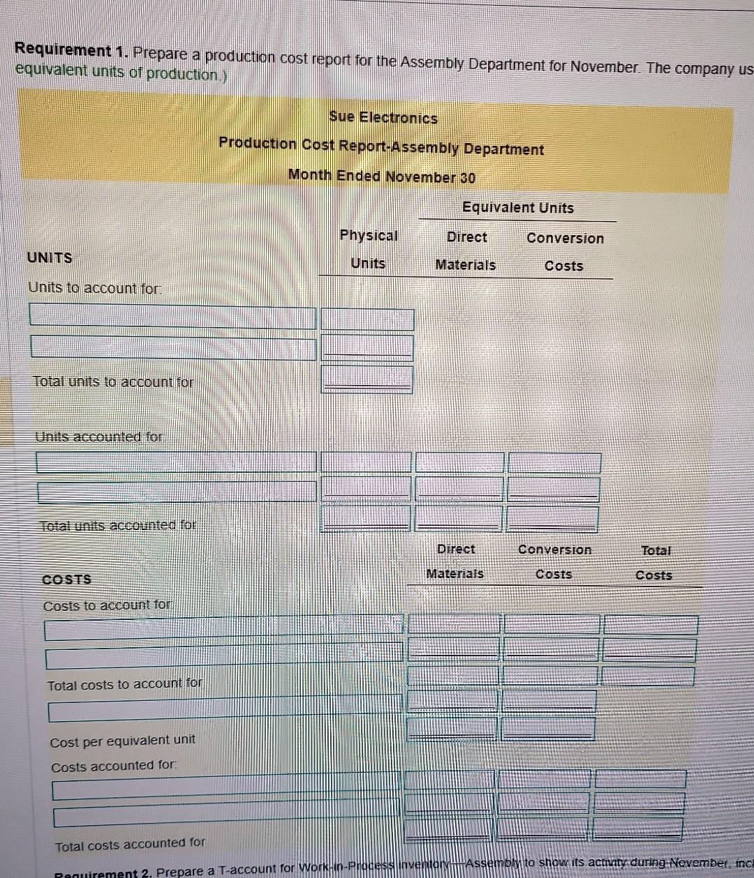 Solved Requirement 2. Prepare a T-account for | Chegg.com