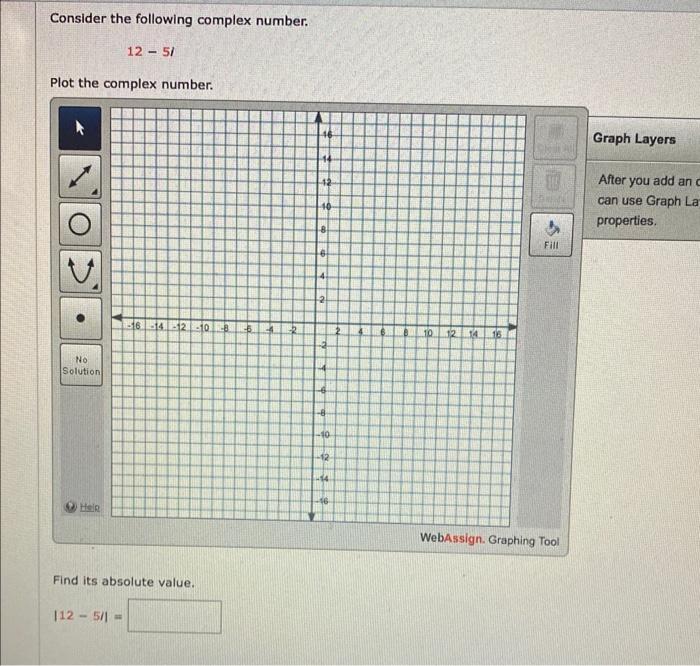 Solved Consider the following complex number. 12−5i Plot the | Chegg.com