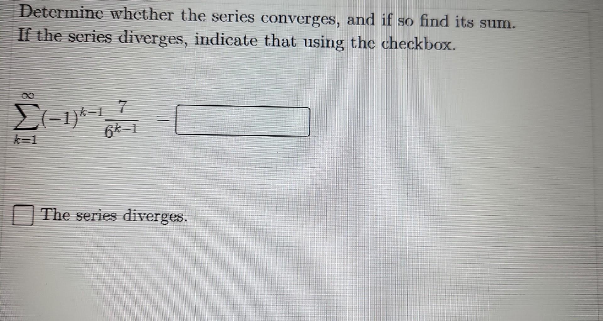 Solved Determine whether the series converges, and if so | Chegg.com