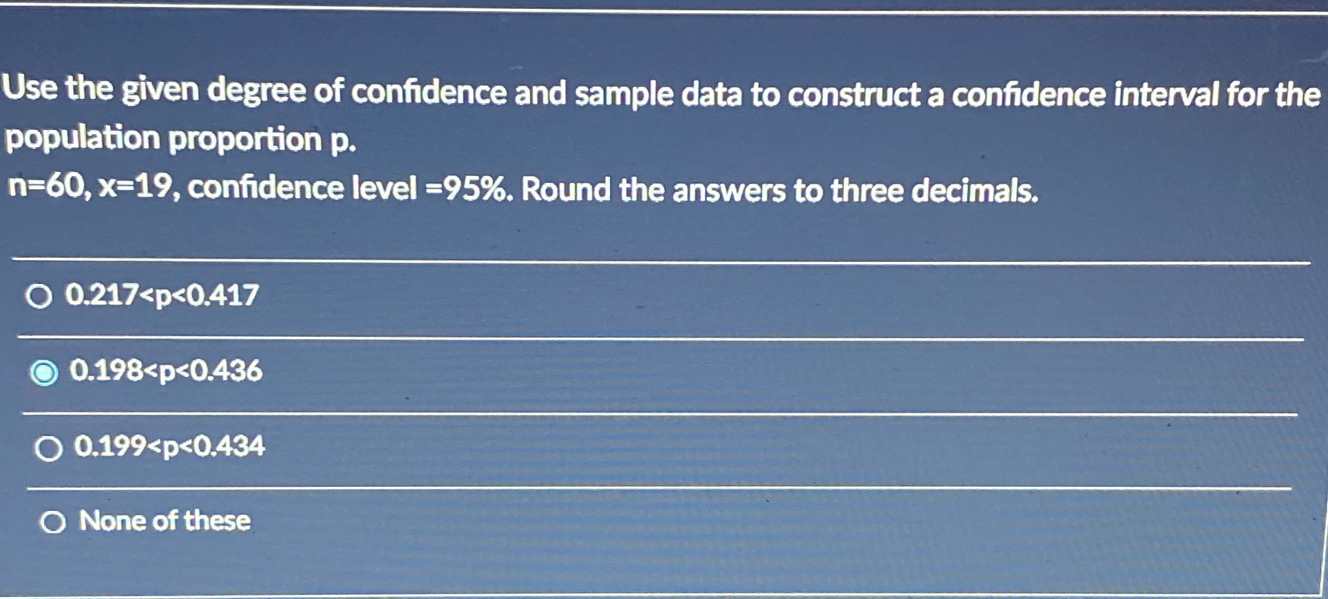 Solved Use the given degree of confidence and sample data to | Chegg.com