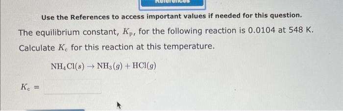 Solved Use the References to access important values if | Chegg.com