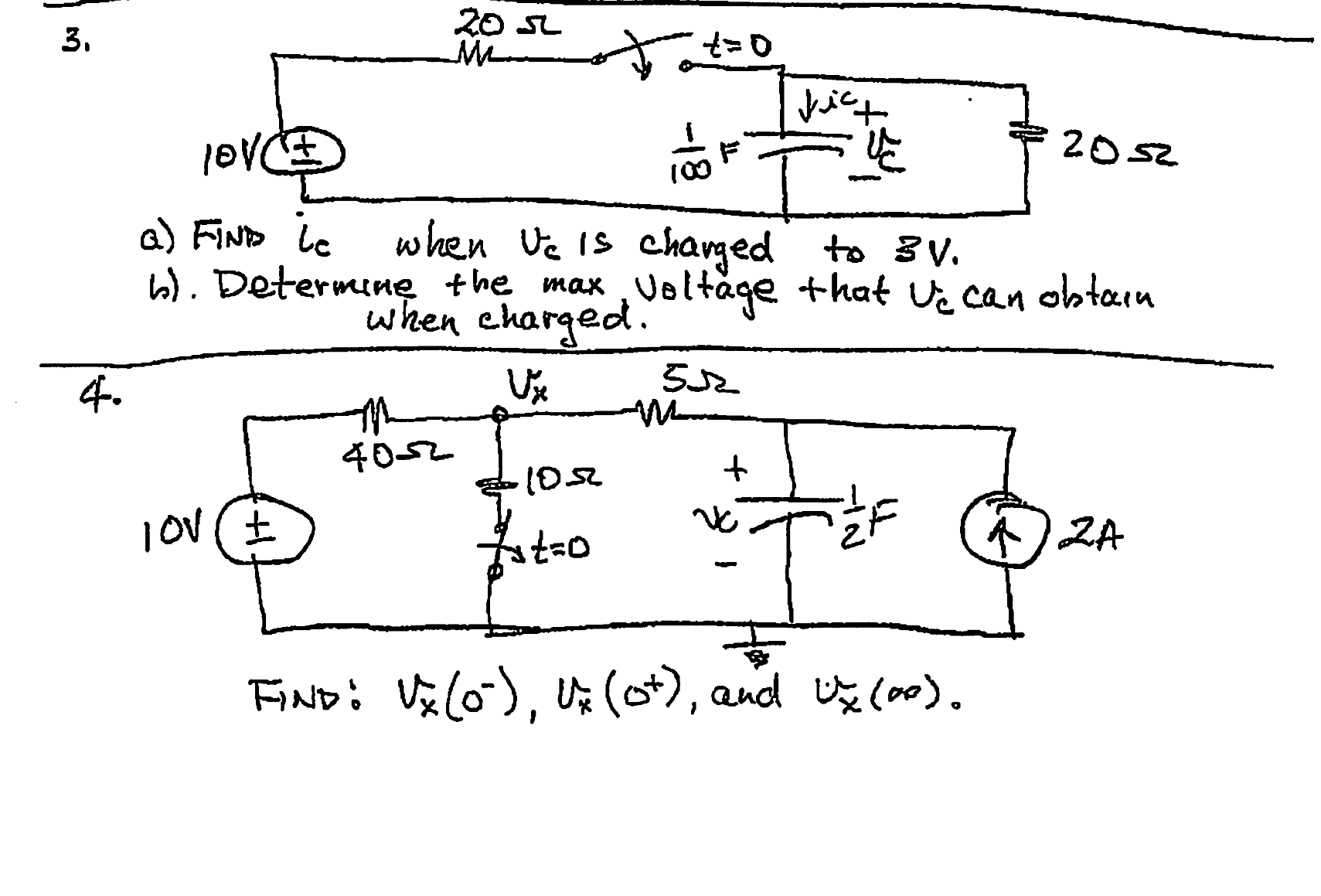 Solved Using the RC ﻿circuits below, find the differential | Chegg.com