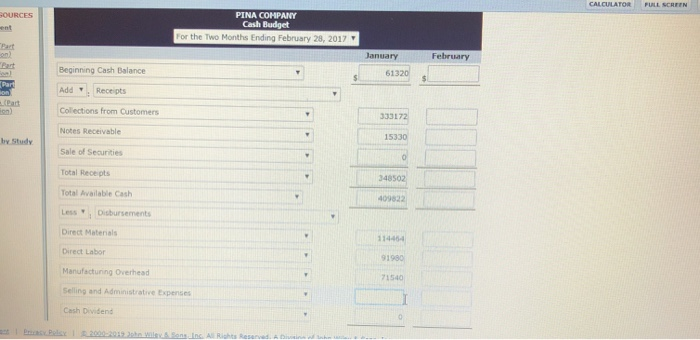 Solved Problem 13 4 (Part Level Submission) Pina Company | Chegg.com
