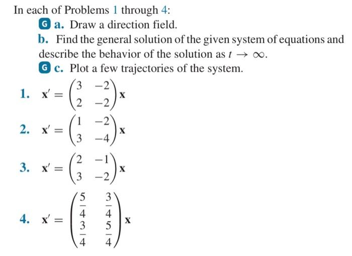 Solved In each of Problems 1 through 4 : G a. Draw a | Chegg.com
