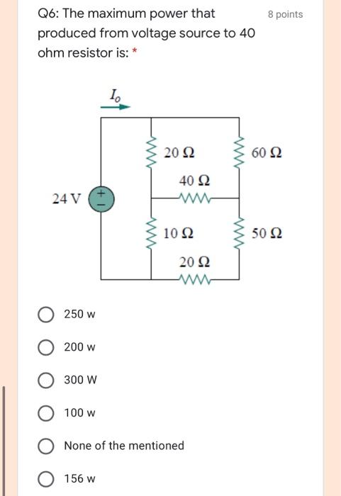 Solved 8 points Q5: To convert Delta circuit with resistors | Chegg.com