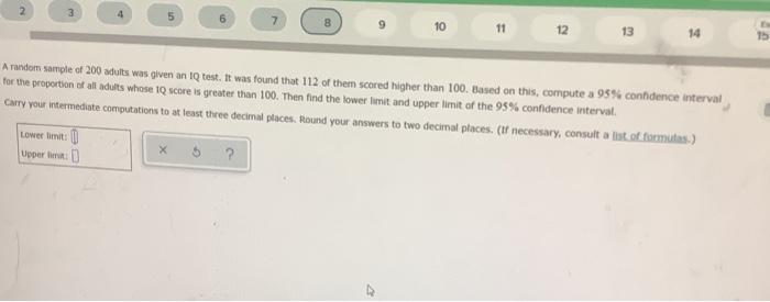 Solved A random sample of 200 adults was given an 1Q test. | Chegg.com