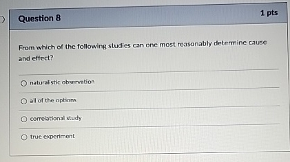 Solved Question 81 ﻿ptsFrom which of the following studies | Chegg.com