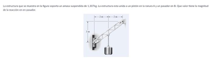 Solved La estructura que se muestra en la figura soporta un | Chegg.com