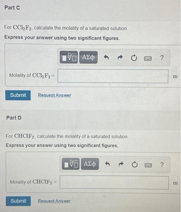 Solved Fluorocarbons compounds that contain both carbon and | Chegg.com