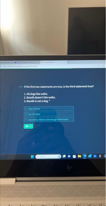 If * if the first two statements are true, is the | Chegg.com