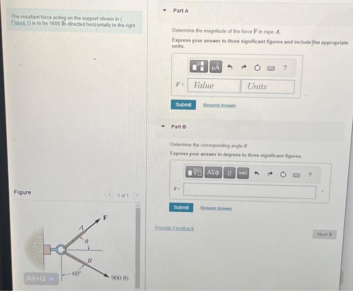 Solved The resultant force acting on the support shown in ( | Chegg.com