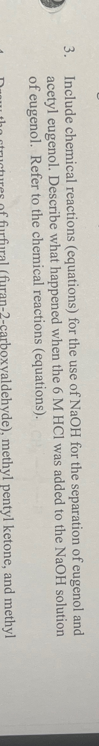Solved Include chemical reactions (equations) ﻿for the use | Chegg.com