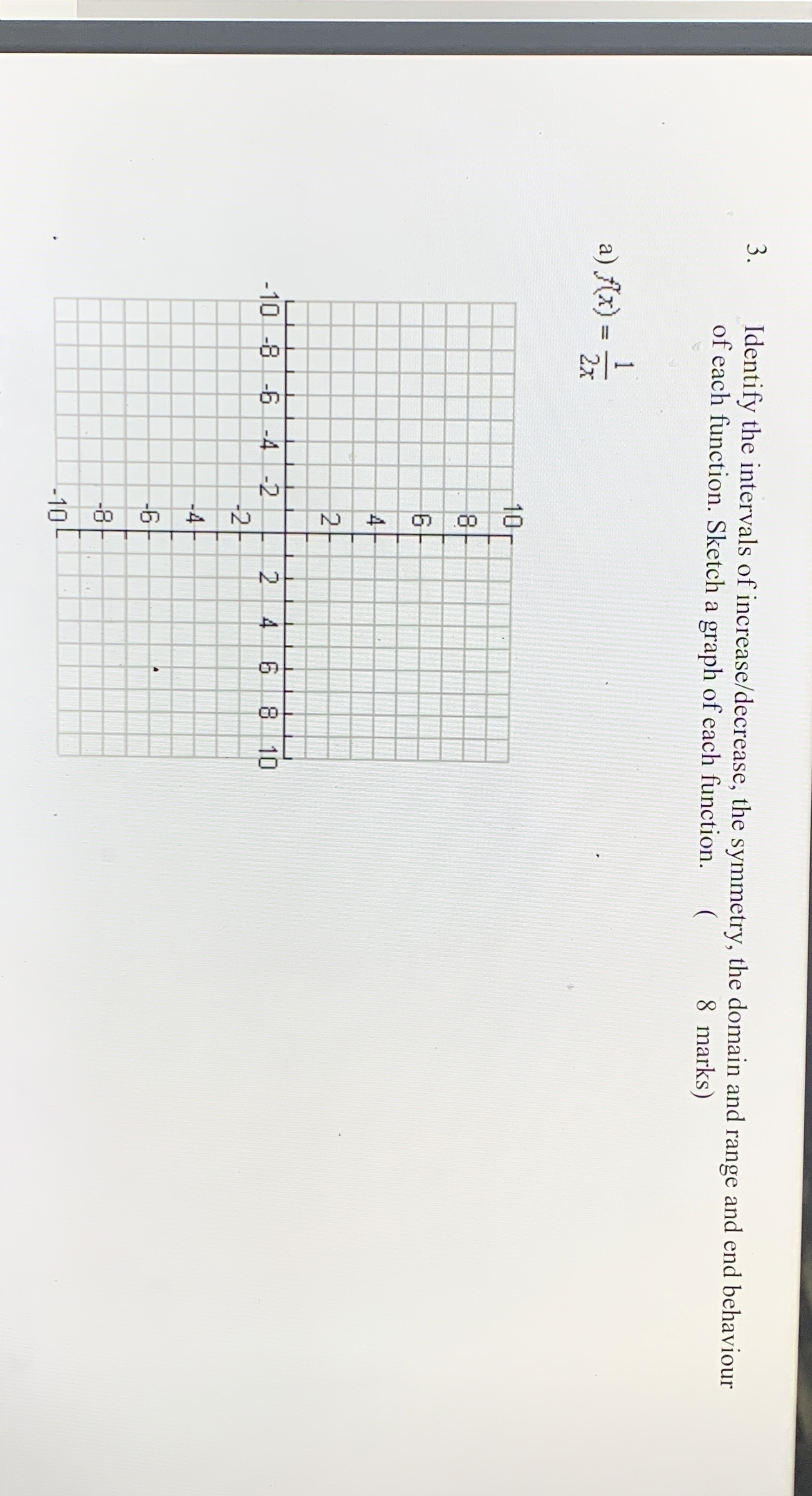 Identify the intervals of increase/decrease, ﻿the | Chegg.com