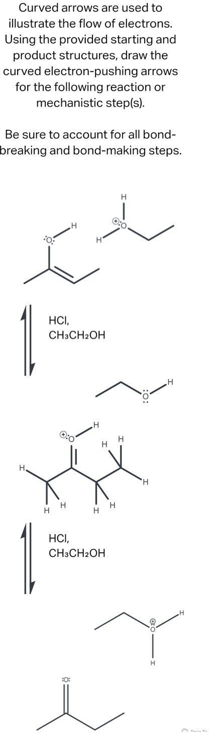 Solved illustrate the flow of electrons.Using the provided | Chegg.com