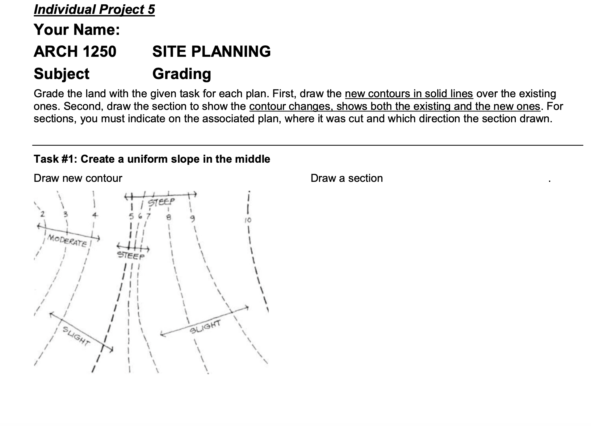 Solved Individual Project 5Your Name:ARCH 1250SITE | Chegg.com
