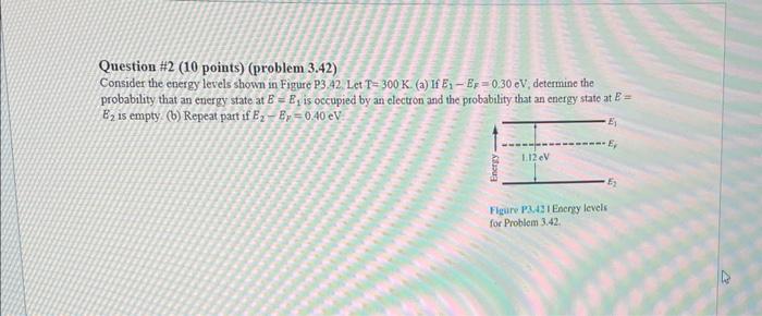 Solved Question #2 (10 points) (problem 3.42) Consider the | Chegg.com
