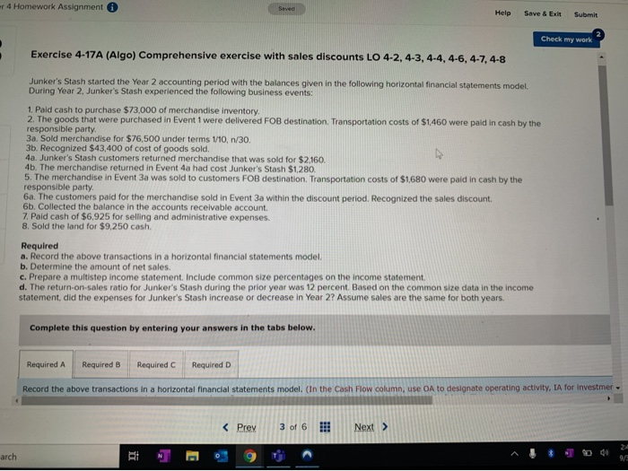 Solved - 4 Homework Assignment Saved Help Save & Exit Submit | Chegg.com