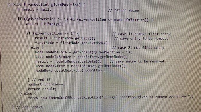 Solved Assume That Our Llist Class Was A Doubly Linked List 