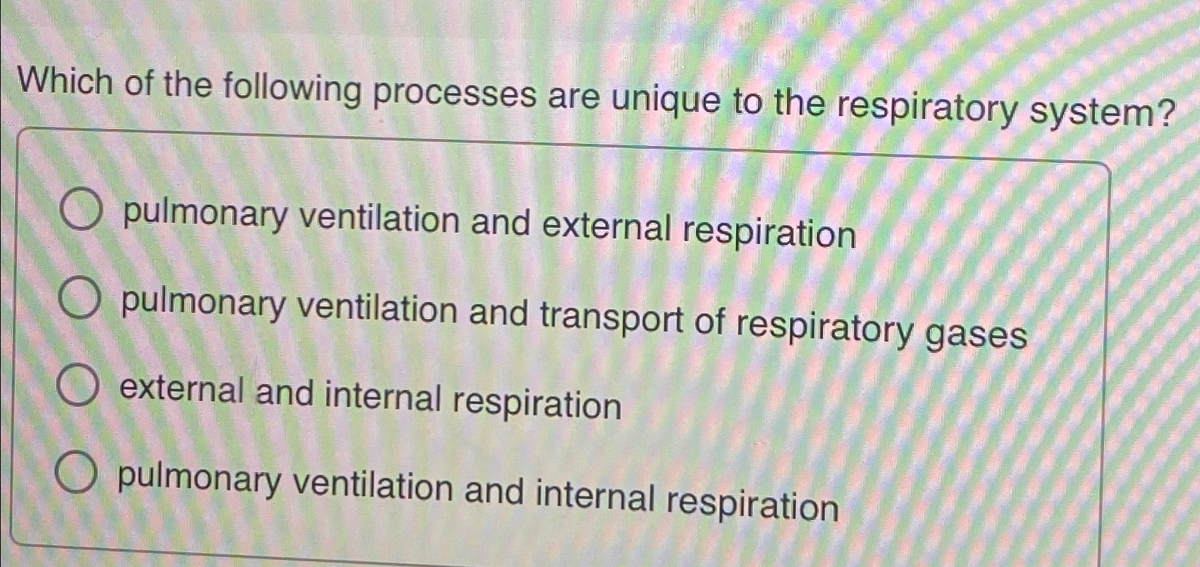 Solved Which of the following processes are unique to the | Chegg.com
