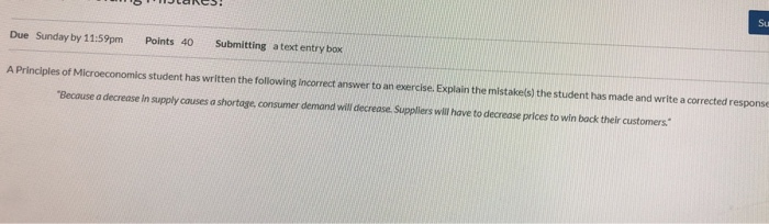 Solved Due Sunday by 11:59pm Points 40 Submitting a text | Chegg.com