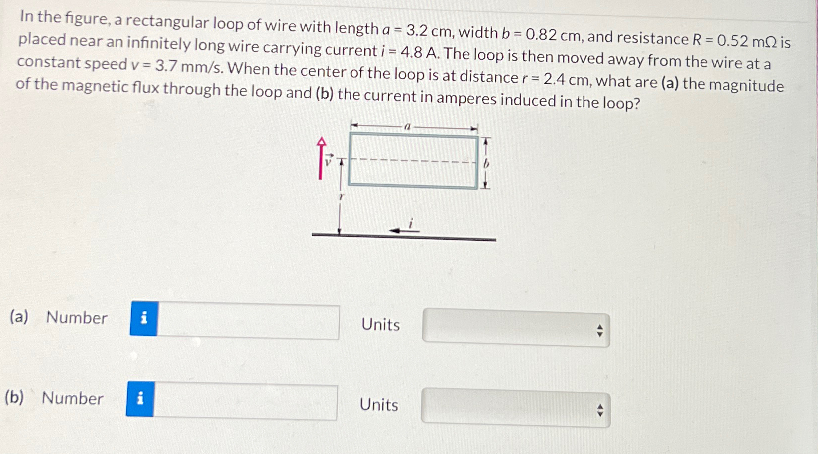 Solved In the figure, a rectangular loop of wire with length | Chegg.com