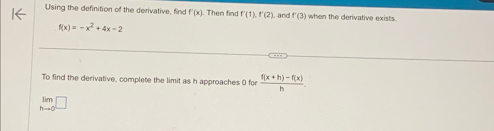 Solved Using The Definition Of The Derivative Find F X