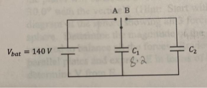 Solved Two capacitors C1=8.2μF and C2 whose value is unknown | Chegg.com