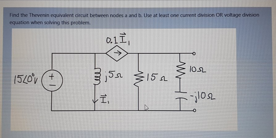 Solved Find the Thevenin equivalent circuit between nodes a | Chegg.com