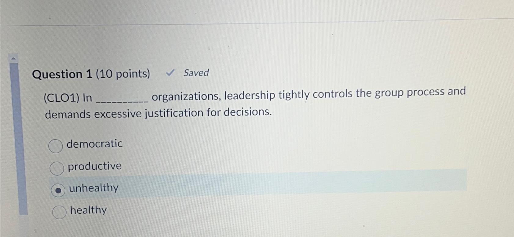 Solved Question 1 (10 points) Saved(CLO1) In | Chegg.com Solved Question 1 (10 points) Saved(CLO1) In | Chegg.com
