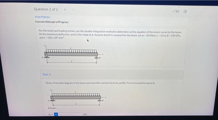 Solved For the beam and loading shown, use the | Chegg.com