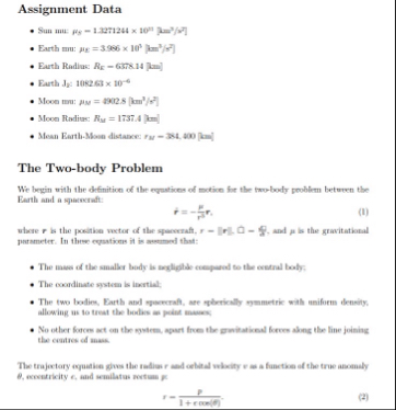 Solved Assignment DataEarth mu: [:με=3966×103|hm3s2| | Chegg.com