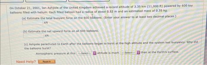 Solved On October 21, 2001, Ian Ashpole of the United | Chegg.com
