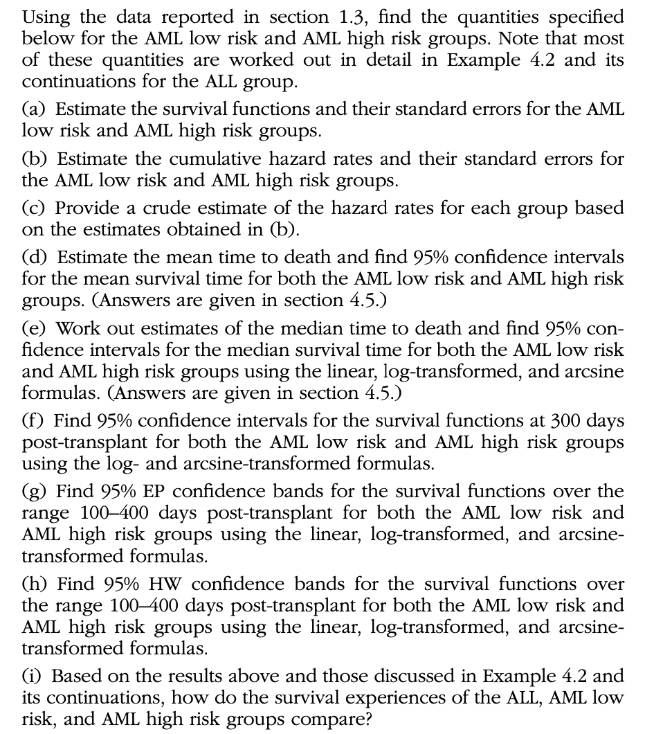 Solved Use R code to solve: Using the data reported in | Chegg.com