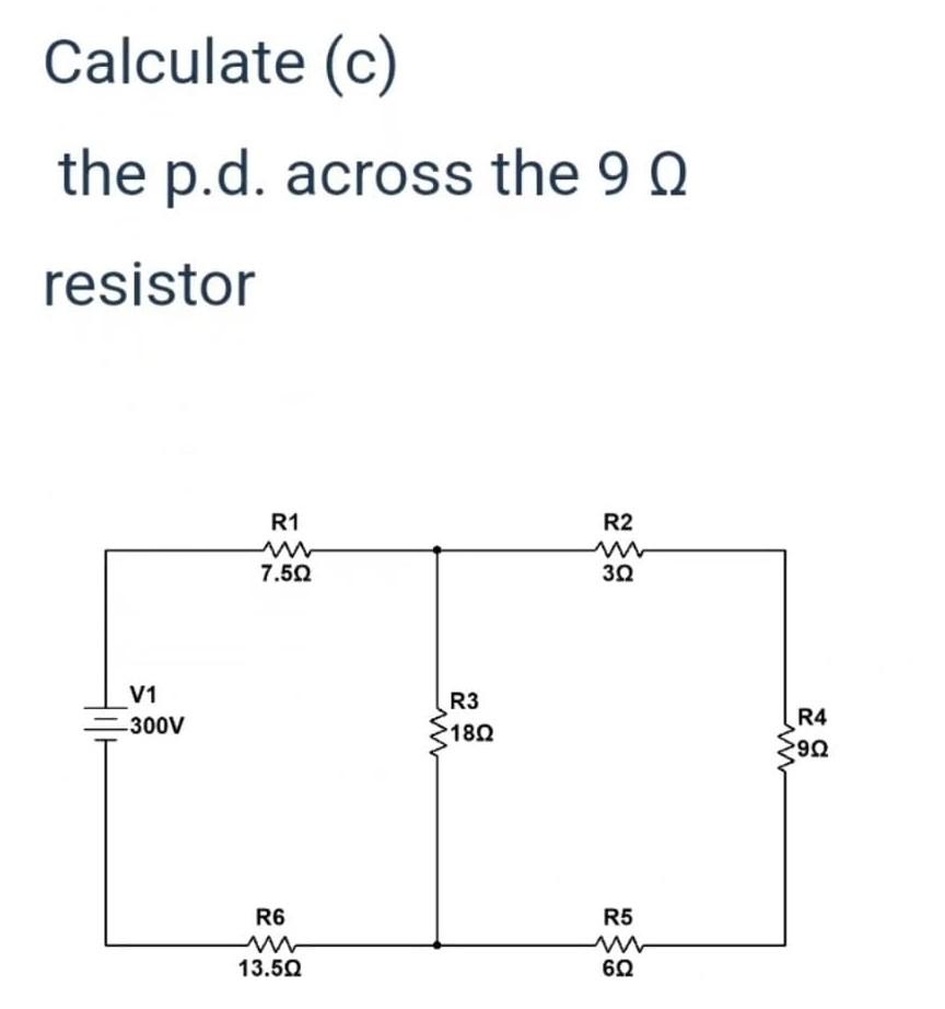 Solved Calculate (a) the total circuit resistance,the total | Chegg.com