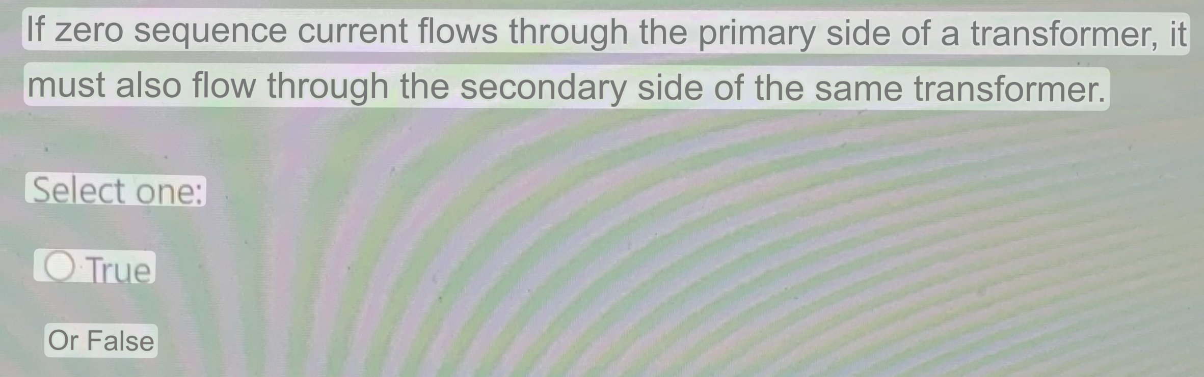 Solved If zero sequence current flows through the primary | Chegg.com