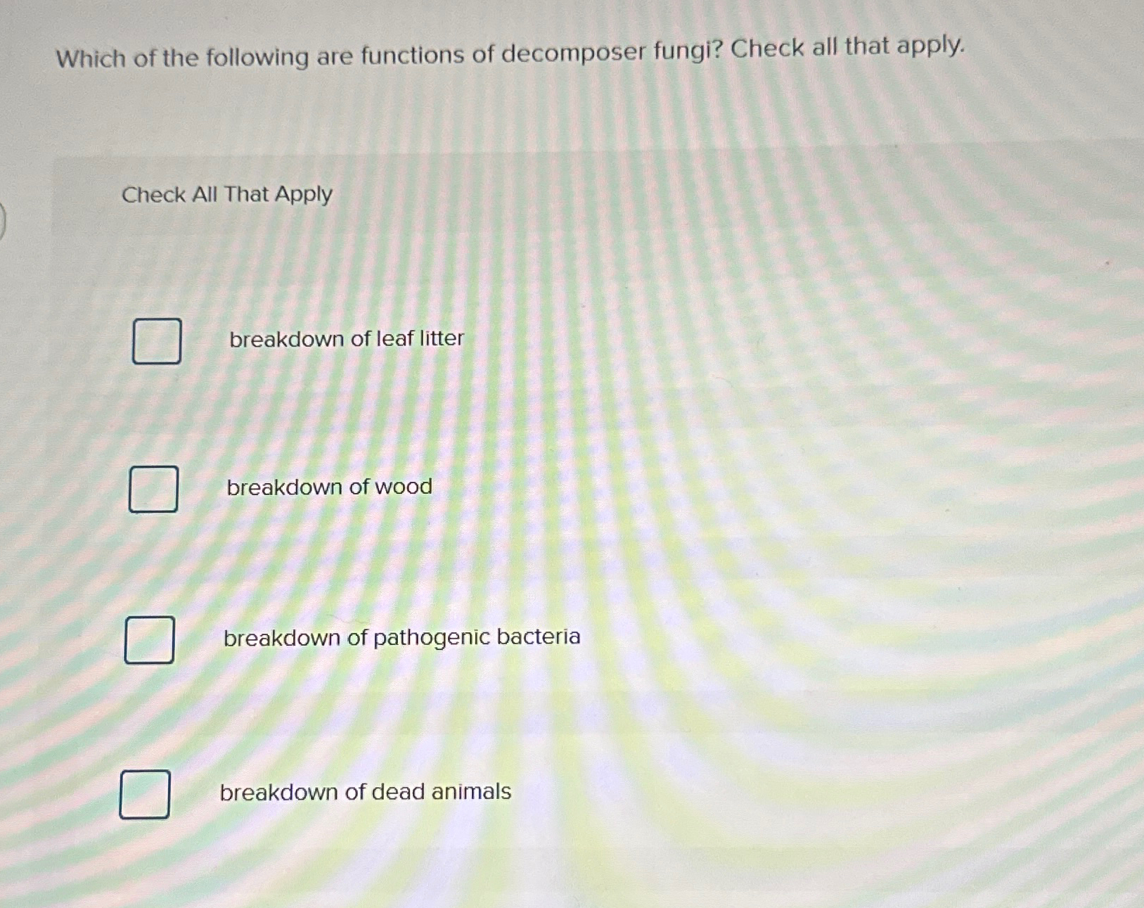 Solved Which of the following are functions of decomposer | Chegg.com